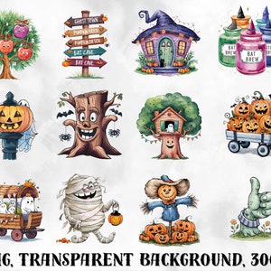 Halloween Clipart, Funny Halloween Png, Spooky Clipart, Cute Halloween ...