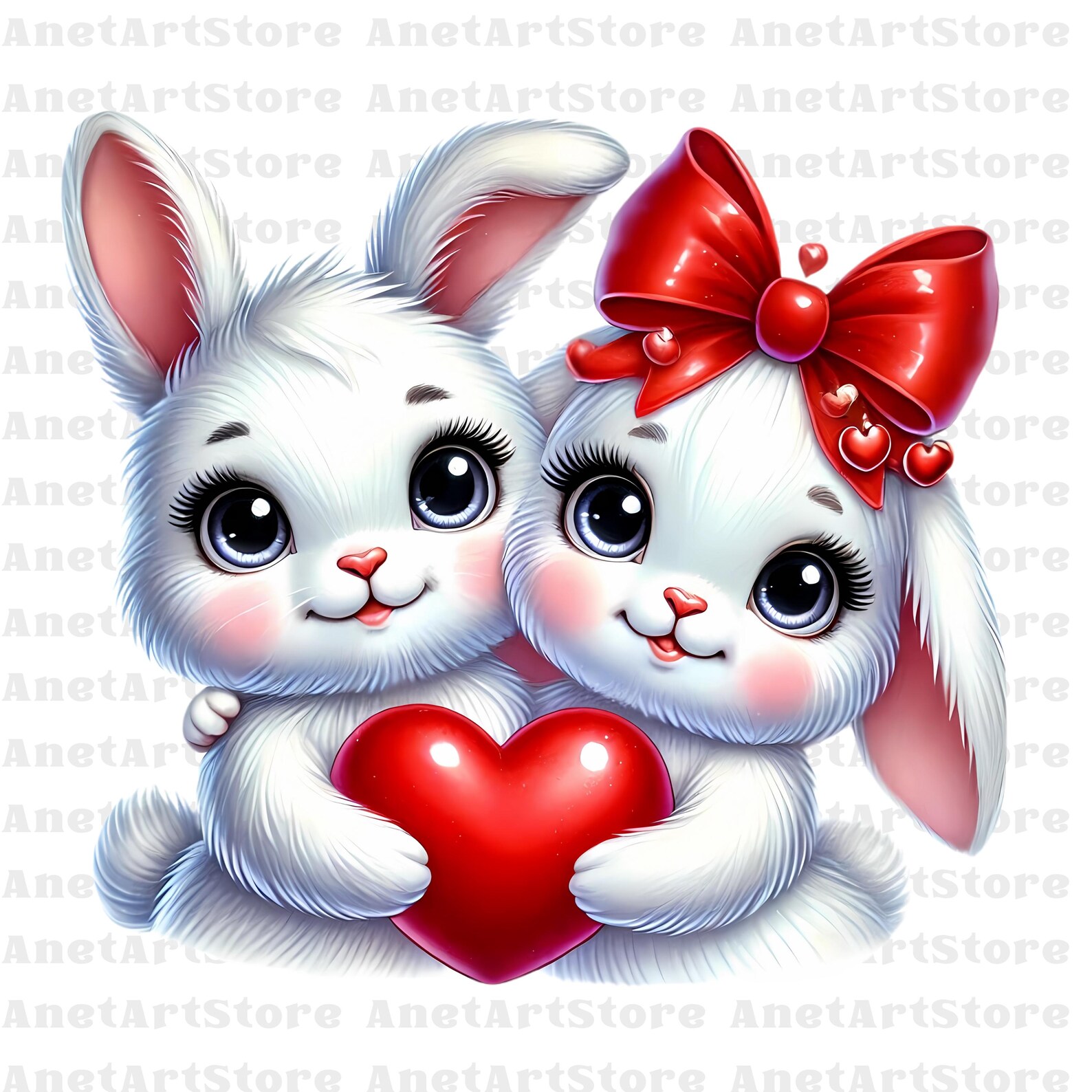 Valentine Bunny Clipart Couple Clipart Valentine Clipart Rabbit Png ...