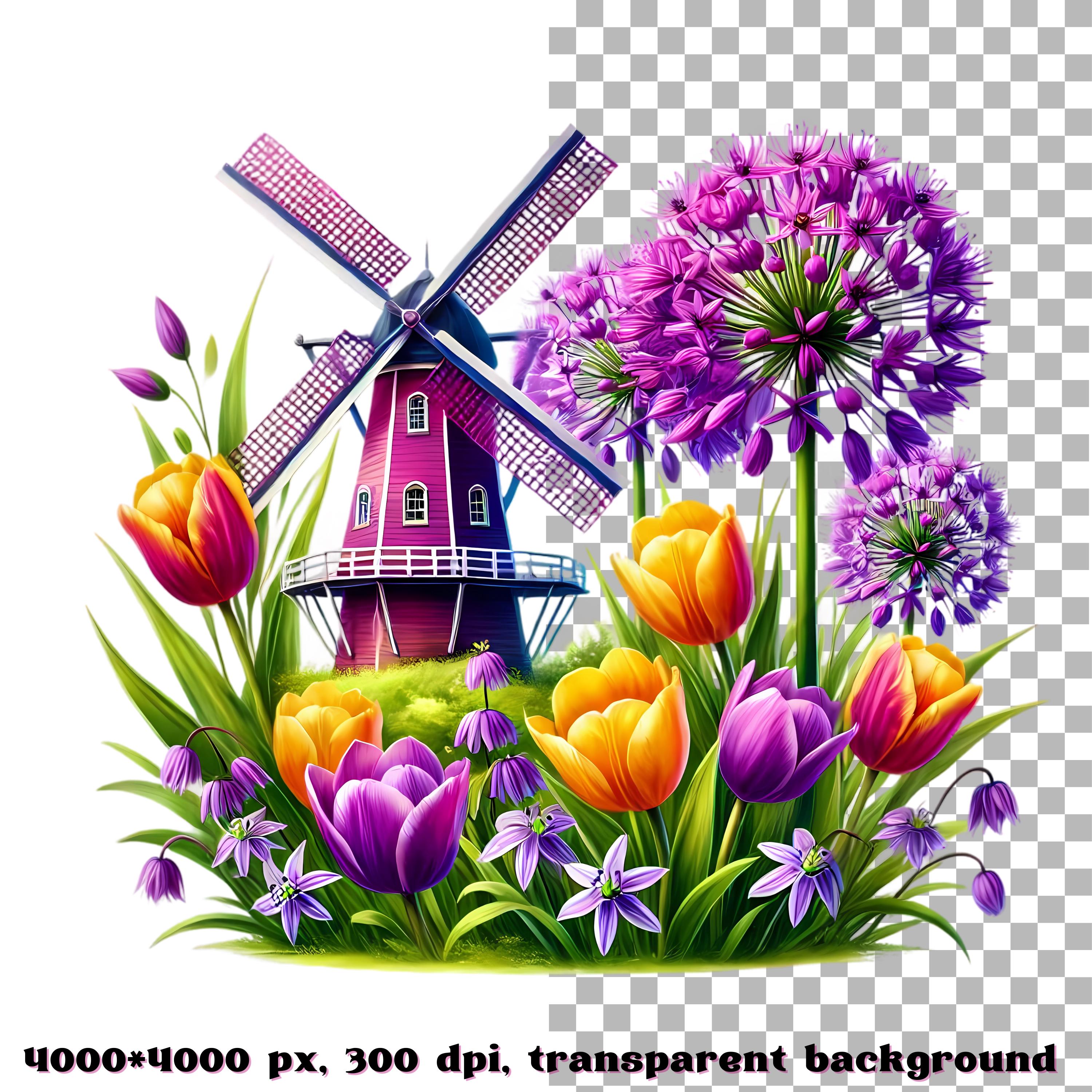 Spring Clipart Spring Floral Clipart Floral Tulips Png Hello Spring ...