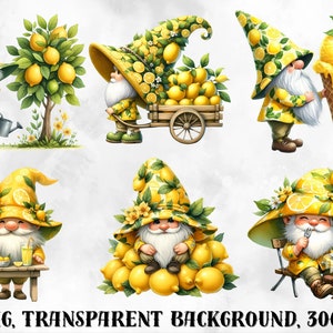 Gnome Clipart, Gnomes Clipart, Lemon Gnome, Gnome Png, Mag Clipart, B ...