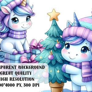 Unicorn Clipart, Unicorn Png, Unicorn Clip Art, Christmas Unicorn ...