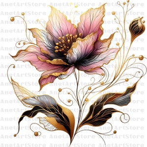 13 Png, Flower Clipart, Magic Flowers Png, Floral Sublimation, Flowers ...