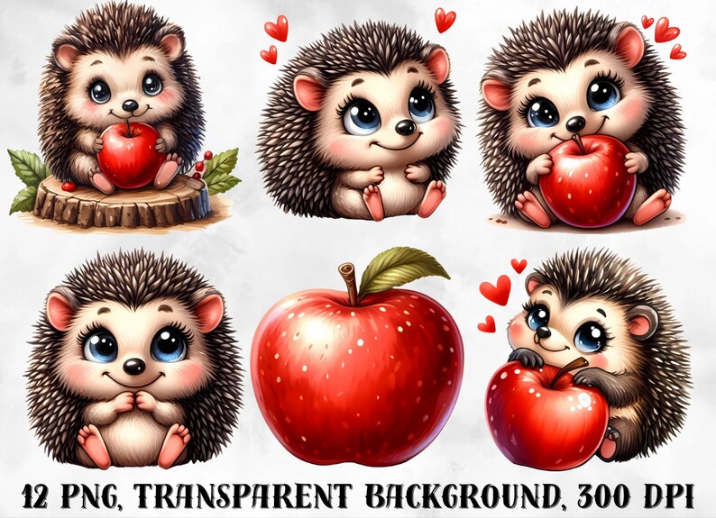 Hedgehog Clipart, Hedgehogs Clipart, Spring Clipart, Birthday Clip Art ...