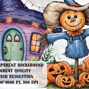 Halloween Clipart, Funny Halloween Png, Spooky Clipart, Cute Halloween ...