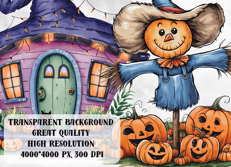 Halloween Clipart, Funny Halloween Png, Spooky Clipart, Cute Halloween ...