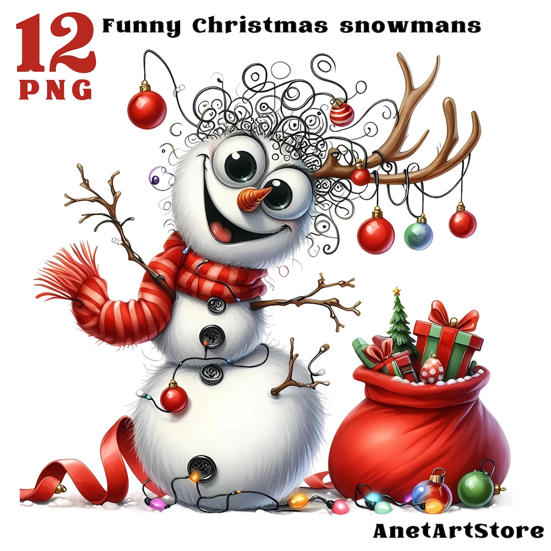Snowman Clipart, Snowmans Clipart, Funny Snowman Png, Christmas Snowman ...
