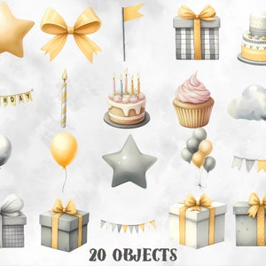 B'day Teddy Bears Clipart, Clipart Bears, Cute Baby Bears, Birthday ...