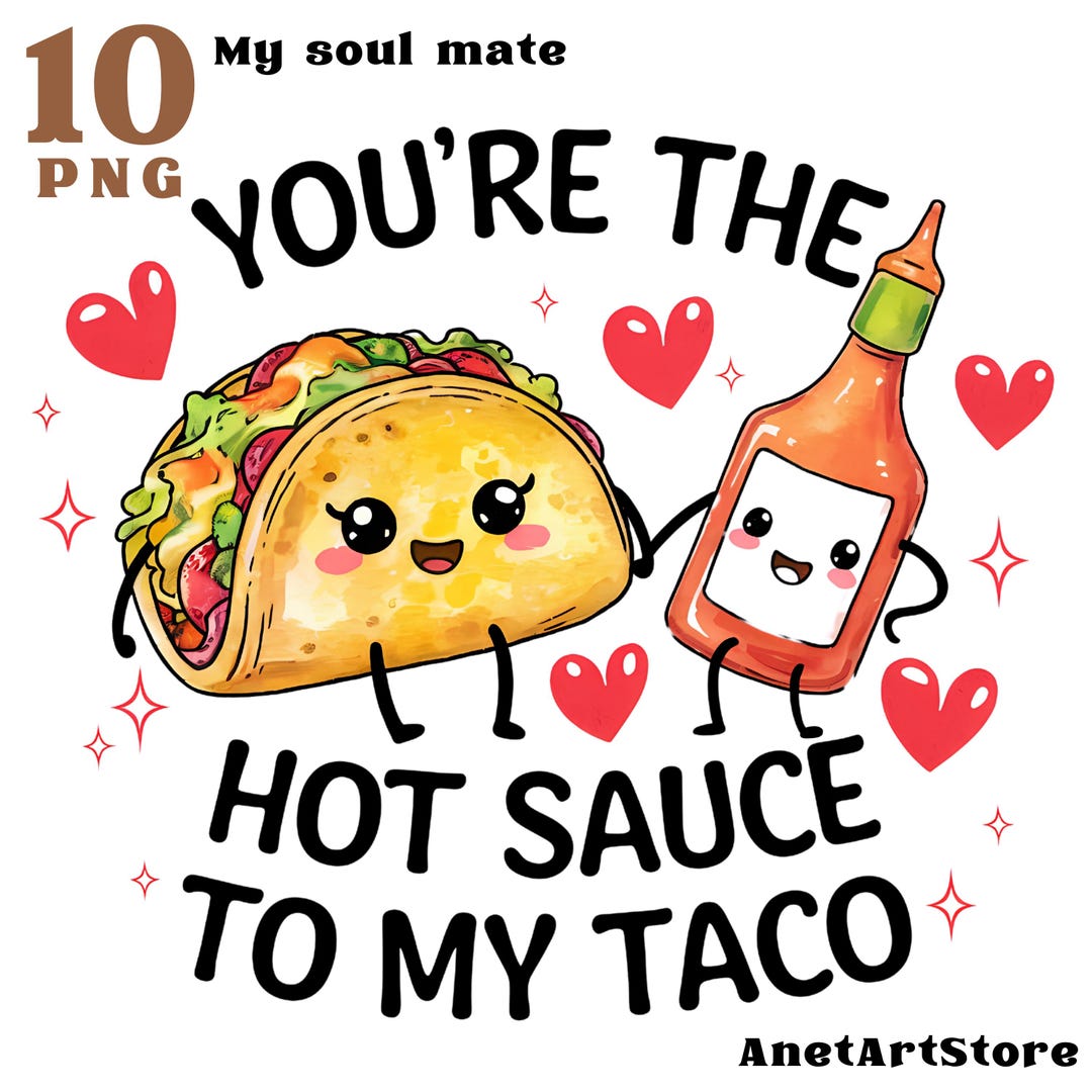 My Soul Mate Funny Valentine Clipart Valentine's Day Illustration Smile ...