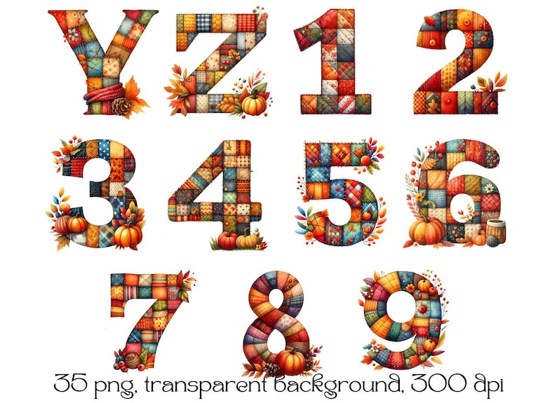 Alphabet Clipart Fall Alphabet Autumn Alphabet Fall Letters Autumn ...