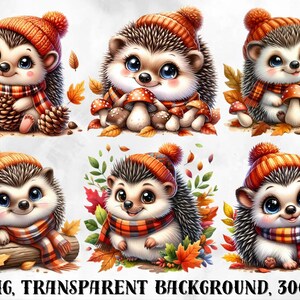 Hedgehog Clipart, Hedgehogs Clipart, Autumn Clipart, Fall Clip Art ...