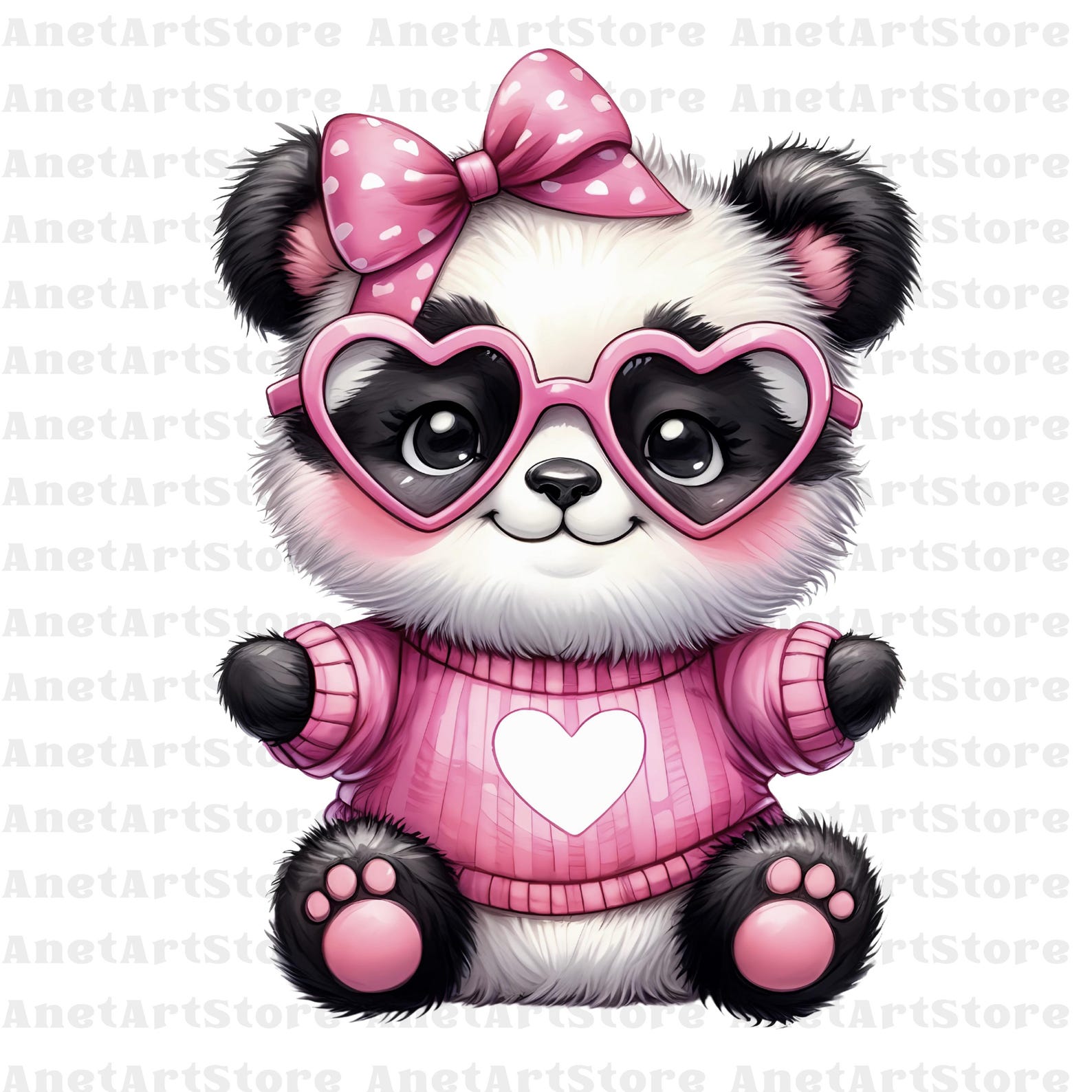 Panda Clipart, Cute Baby Girl Panda Png, Little Pandas Clip Art, Panda ...