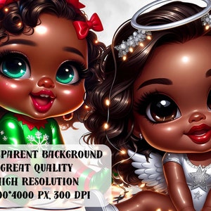 Cute Christmas Babies PNG Bundle, Baby Png, Nursery Png, Christmas Clip ...