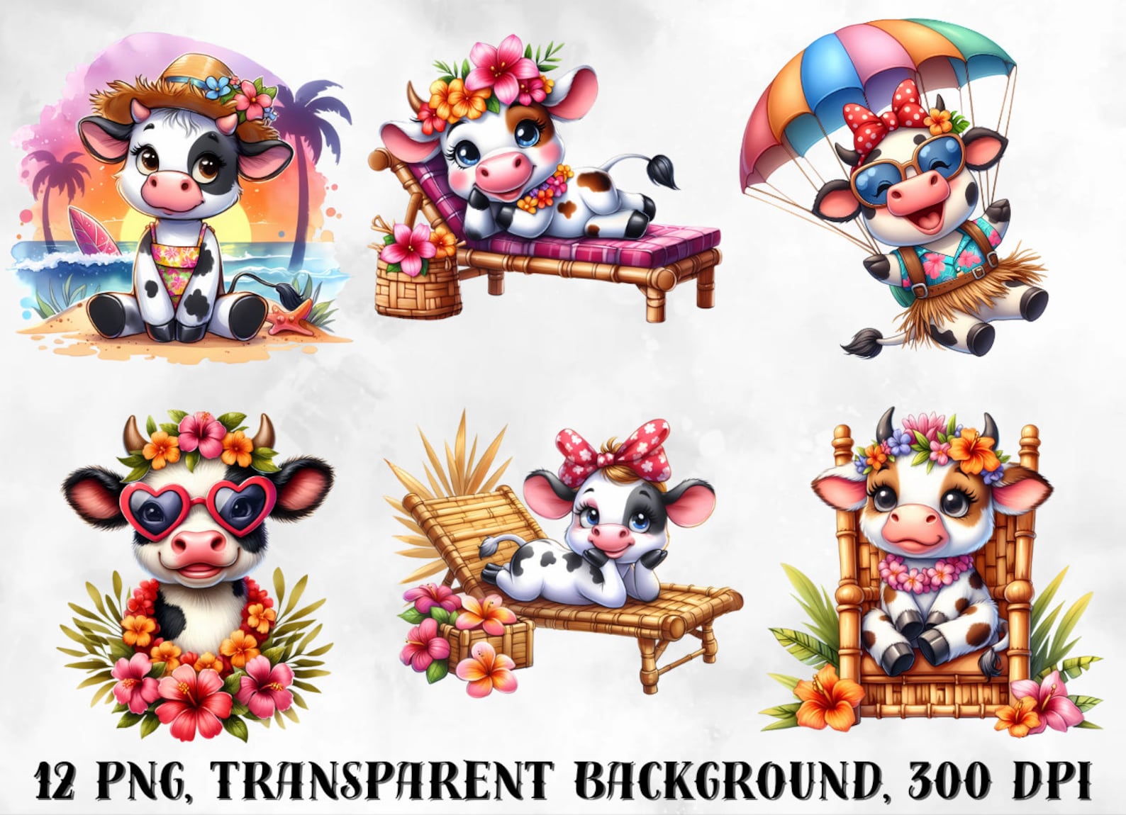 Cow Clipart, Cows Clipart, Cow Png, Funny Cow Clip Art, Tropical ...