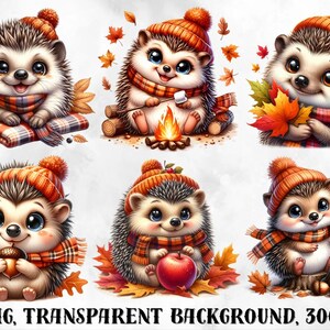 Hedgehog Clipart, Hedgehogs Clipart, Autumn Clipart, Fall Clip Art ...