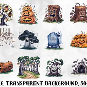 Halloween Clipart, Funny Halloween Png, Spooky Clipart, Cute Halloween ...
