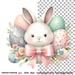 Easter Bunny Clipart, Easter Egg Clipart, Easter Sublimation, Easter ...