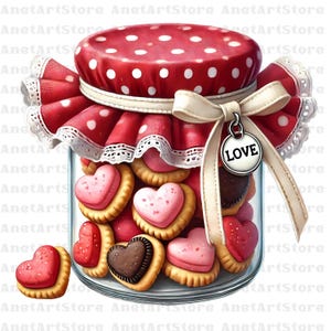 Valentine Clipart Valentine Cookie Clipart Valentine's Day Valentine ...