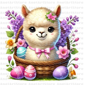 Cute Farm Animals Clipart Easter Clipart Farmhouse Illustration Easter ...