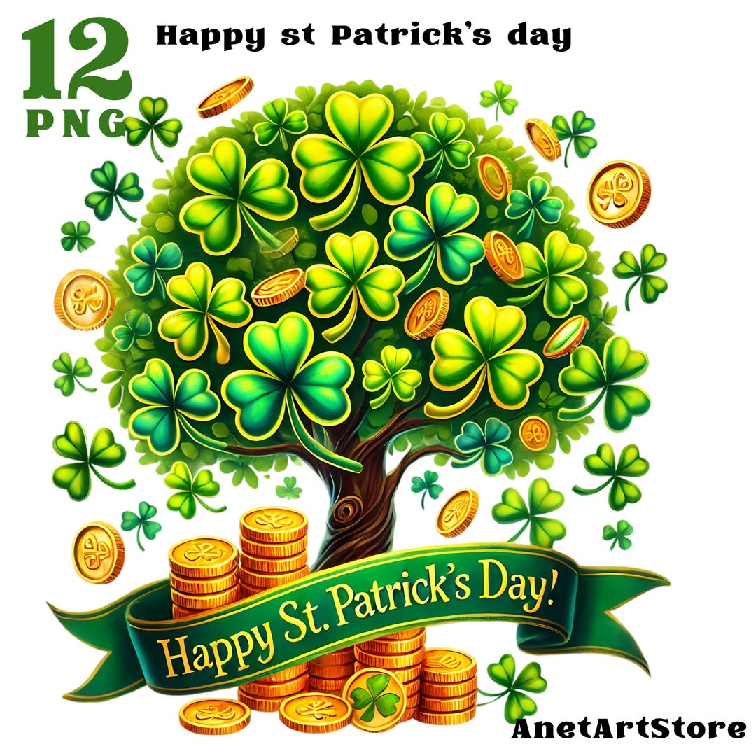 Happy St. Patrick's Day Clipart Green Clipart Clover Clipart Lunch ...
