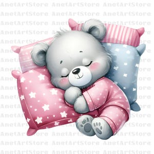 Teddy Bear Clipart Cute Teddy Bear Png Sleeping Teddy Bear Sleeping ...