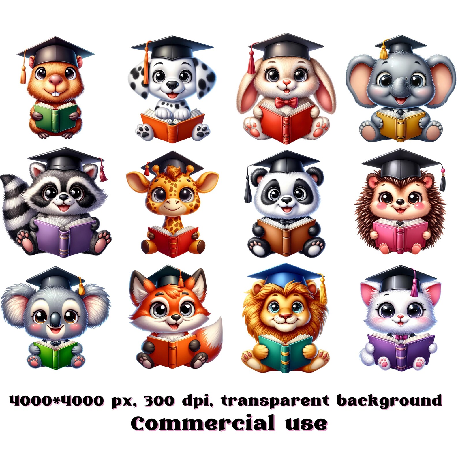 Cute Animals Clipart Graduation Clipart Senior Clipart Senior Year Png ...