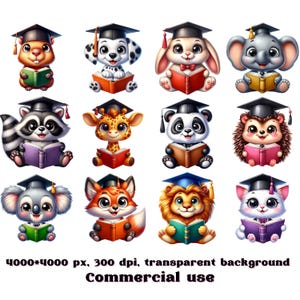Cute Animals Clipart Graduation Clipart Senior Clipart Senior Year Png ...