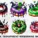 Donut Clipart, Halloween Donut Png, Spooky Clipart, Donuts Clipart ...