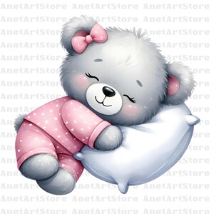 Teddy Bear Clipart Cute Teddy Bear Png Sleeping Teddy Bear Sleeping ...