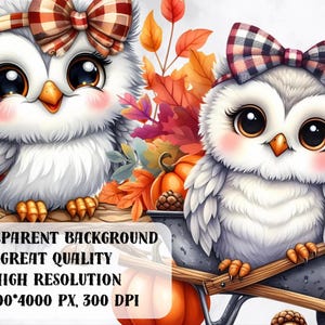 Owl Clipart, Owls Clipart, Owl Png, Watercolour Owl, Autumn Clipart ...
