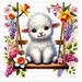 Spring Clipart Cute Sheep Clipart Spring Sheep Png Cute Spring Lamb ...