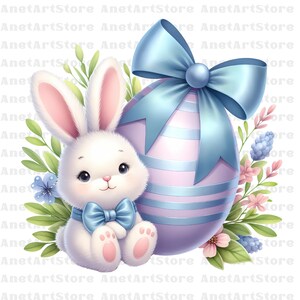 Easter Bunny Clipart, Easter Egg Clipart, Easter Sublimation, Easter ...