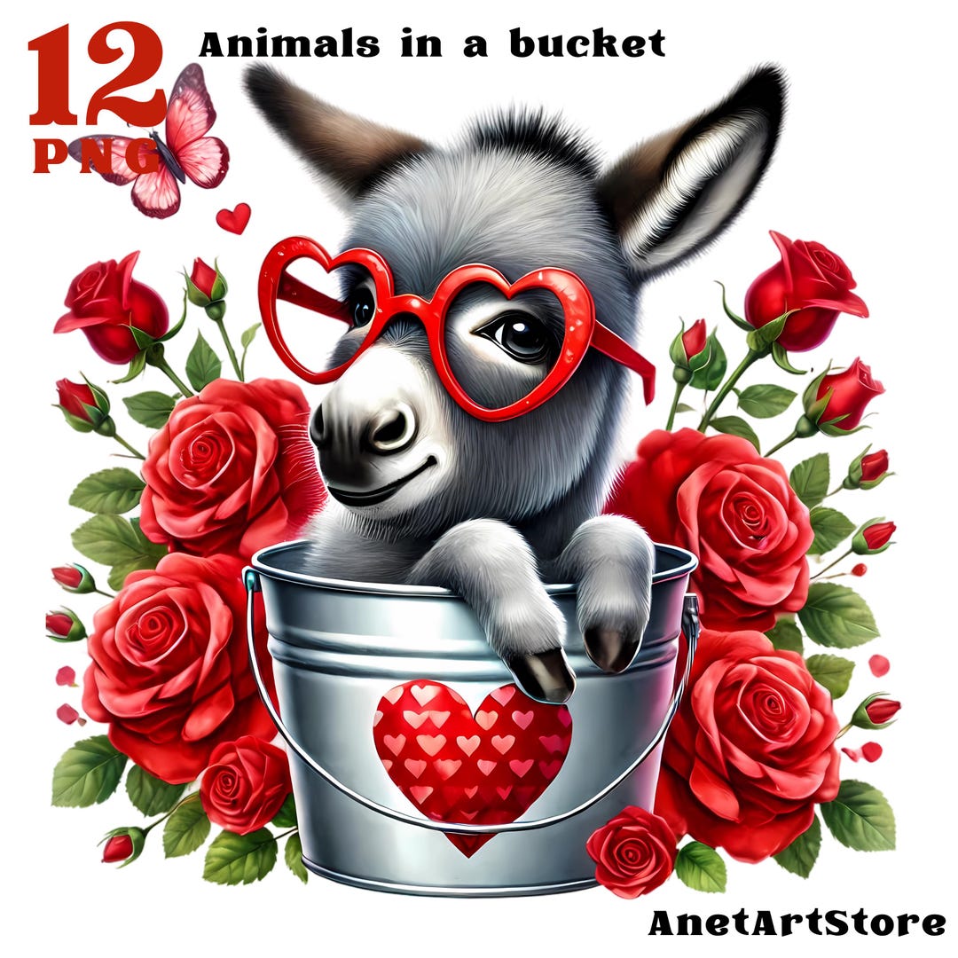 Valentine Clipart Valentine's Day Valentine Animals Love Clipart Bunny ...
