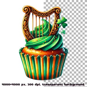 Cupcake Clipart St Patrick's Day Clipart Green Clipart Clover Clipart ...