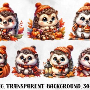Hedgehog Clipart, Hedgehogs Clipart, Autumn Clipart, Fall Clip Art ...
