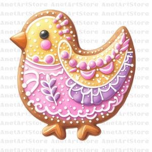 Easter Clipart, Easter Gingerbread Clipart, Easter Sublimation, Easter ...