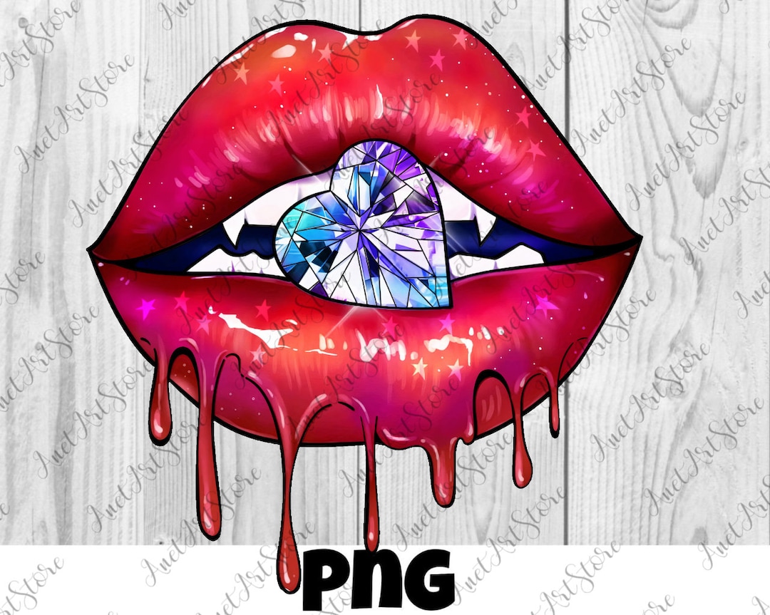 Red Lips Png, Diamond Png, Abstraction Png, Digital Print, File Digital ...