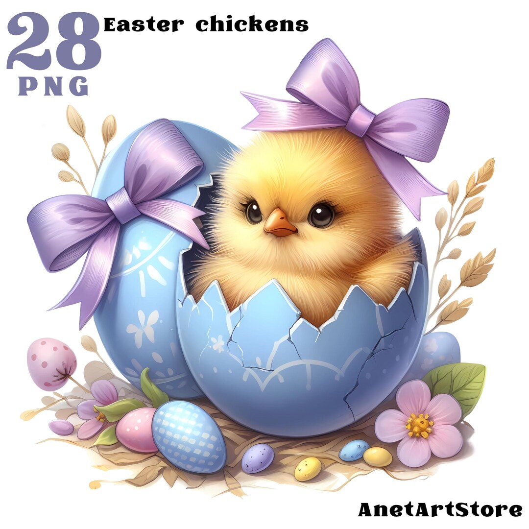 Easter Chickens Png, Easter Chicken Clipart, East Eggs Clip Art, Wall ...