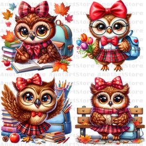 12 PNG School Owl Clipart, Owls Clipart, Owl Png, Watercolour Owl ...