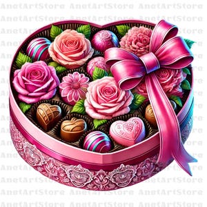 Valentine Clipart Valentine Chocolate Clipart Valentine's Day Valentine ...