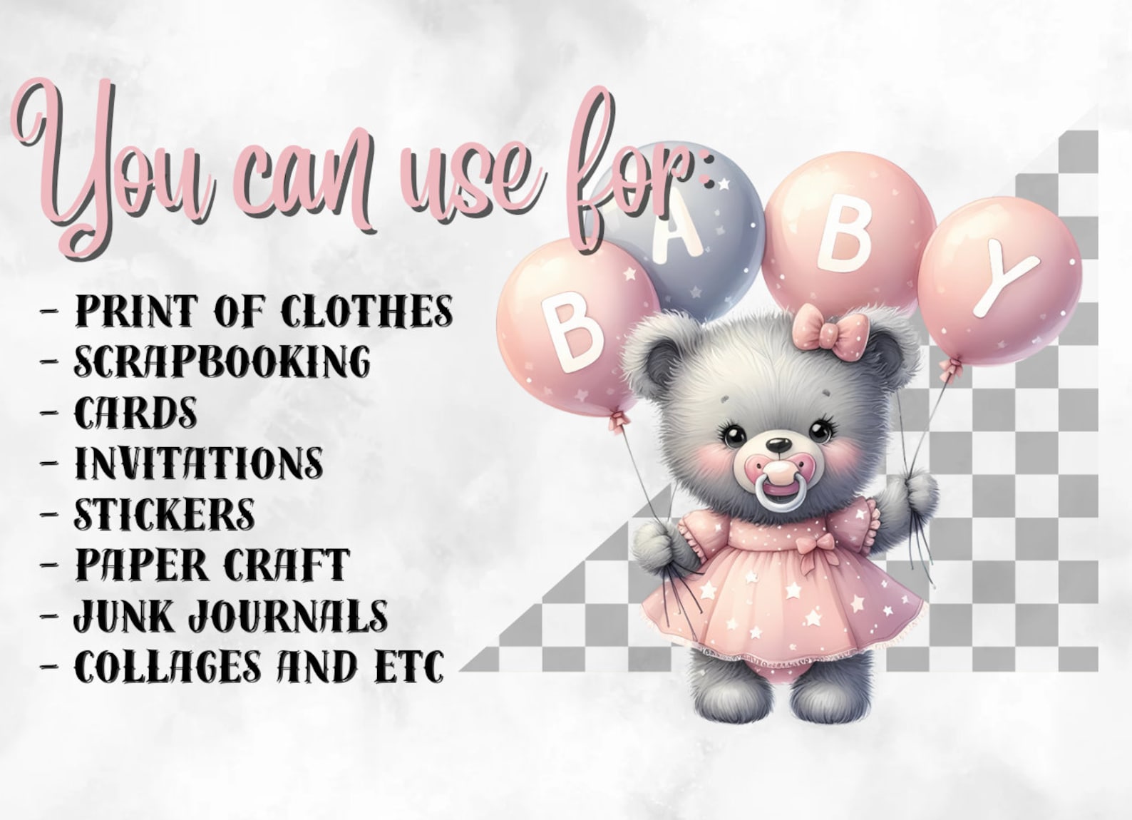 B'day Teddy Bears Clipart, Clipart Bears, Cute Baby Bears, Birthday ...