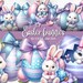 Easter Bunnies Png, Easter Eggs Clip Art, Easter Sublimation, Easter ...