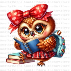 Back to School Png Owl Clipart Owl Clipart Owl Png, Owls Png ...