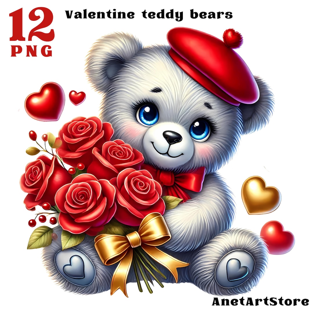 Teddy Bear Clipart Teddy Clipart Valentine Bear Clipart Cuddly Bear Png ...
