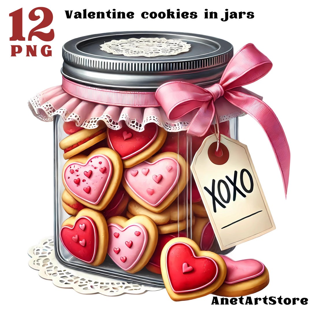 Valentine Clipart Valentine Cookie Clipart Valentine's Day Valentine ...
