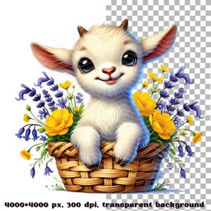 Spring Clipart Cute Animals Clipart Spring Sheep Png Cute Spring Lamb ...