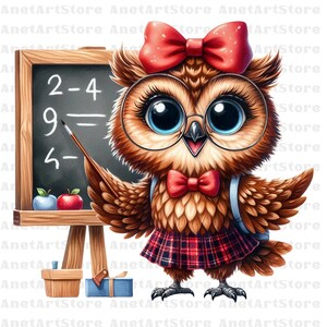Back to School Png Owl Clipart Owl Clipart Owl Png, Owls Png ...