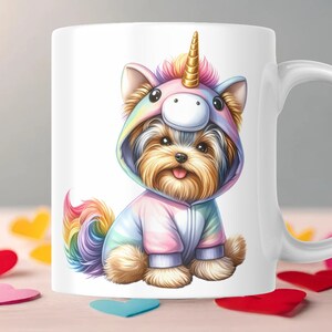 Unicorns Clip Art, Cute Unicorn Dogs Clip Art, Unicorn Puppies, B'day ...