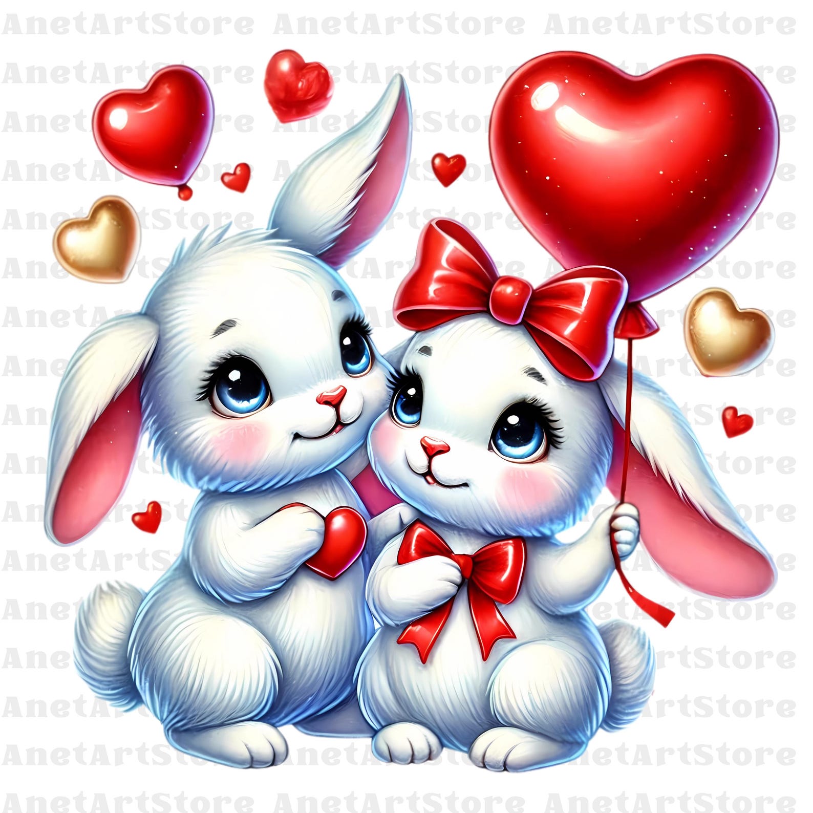 Valentine Bunny Clipart Couple Clipart Valentine Clipart Rabbit Png ...
