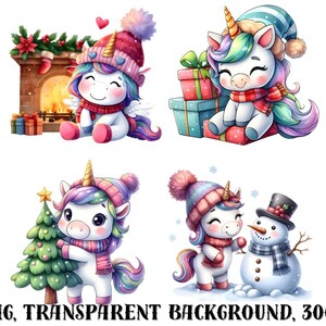 Unicorn Clipart, Unicorn Png, Unicorn Clip Art, Christmas Unicorn ...