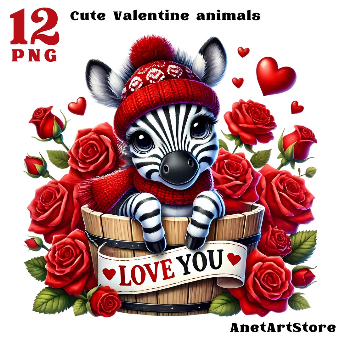 Valentine Clipart Valentine's Day Valentine Animals Love Clipart Bunny ...